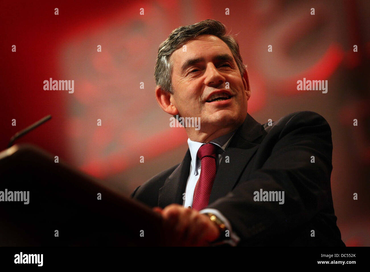 Labour Party Conference Manchsester 2008. Gordon Brown Stock Photo - Alamy