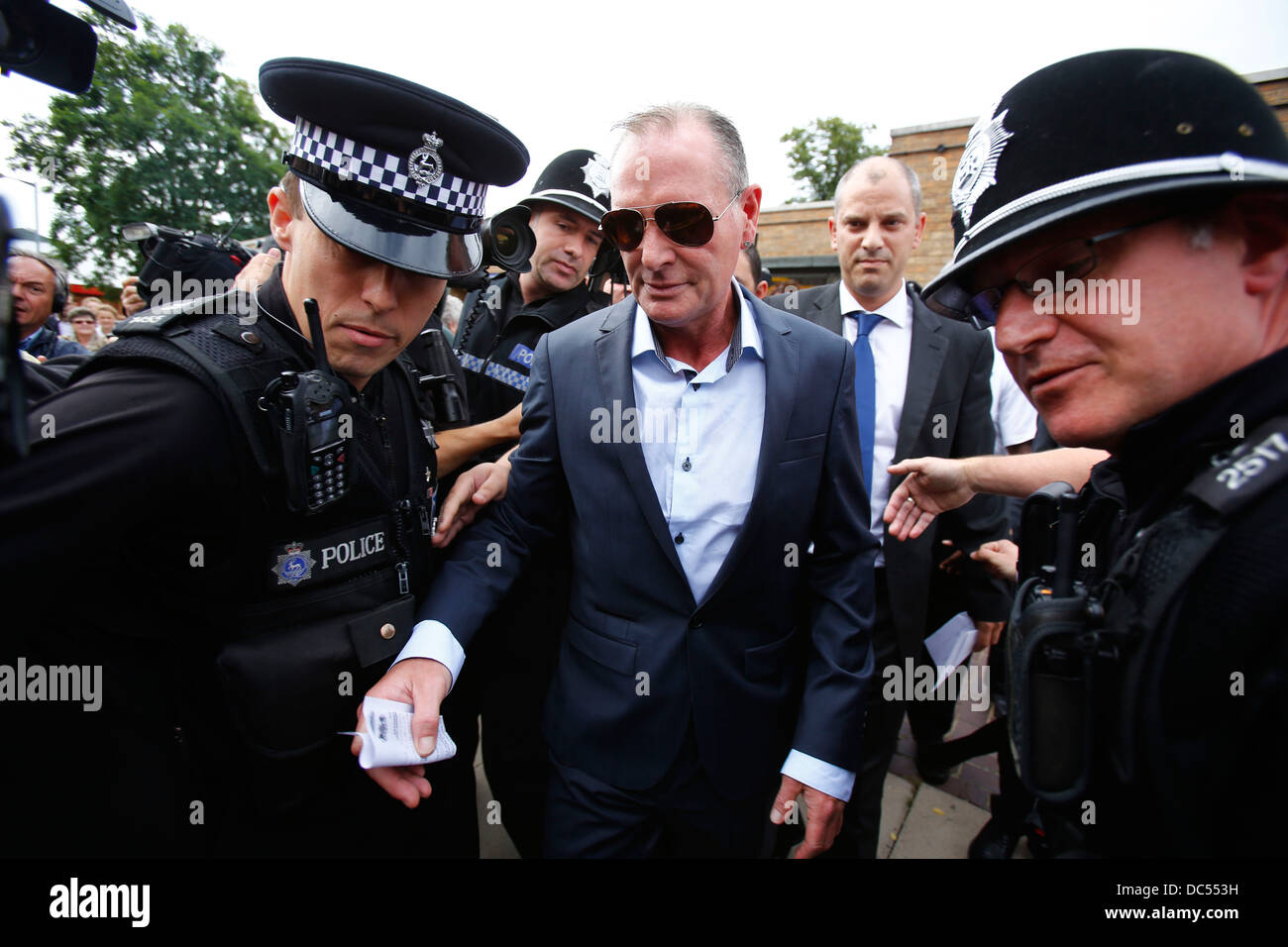Former England star Paul Gascoigne at Stevenage Magistrates Court in ...