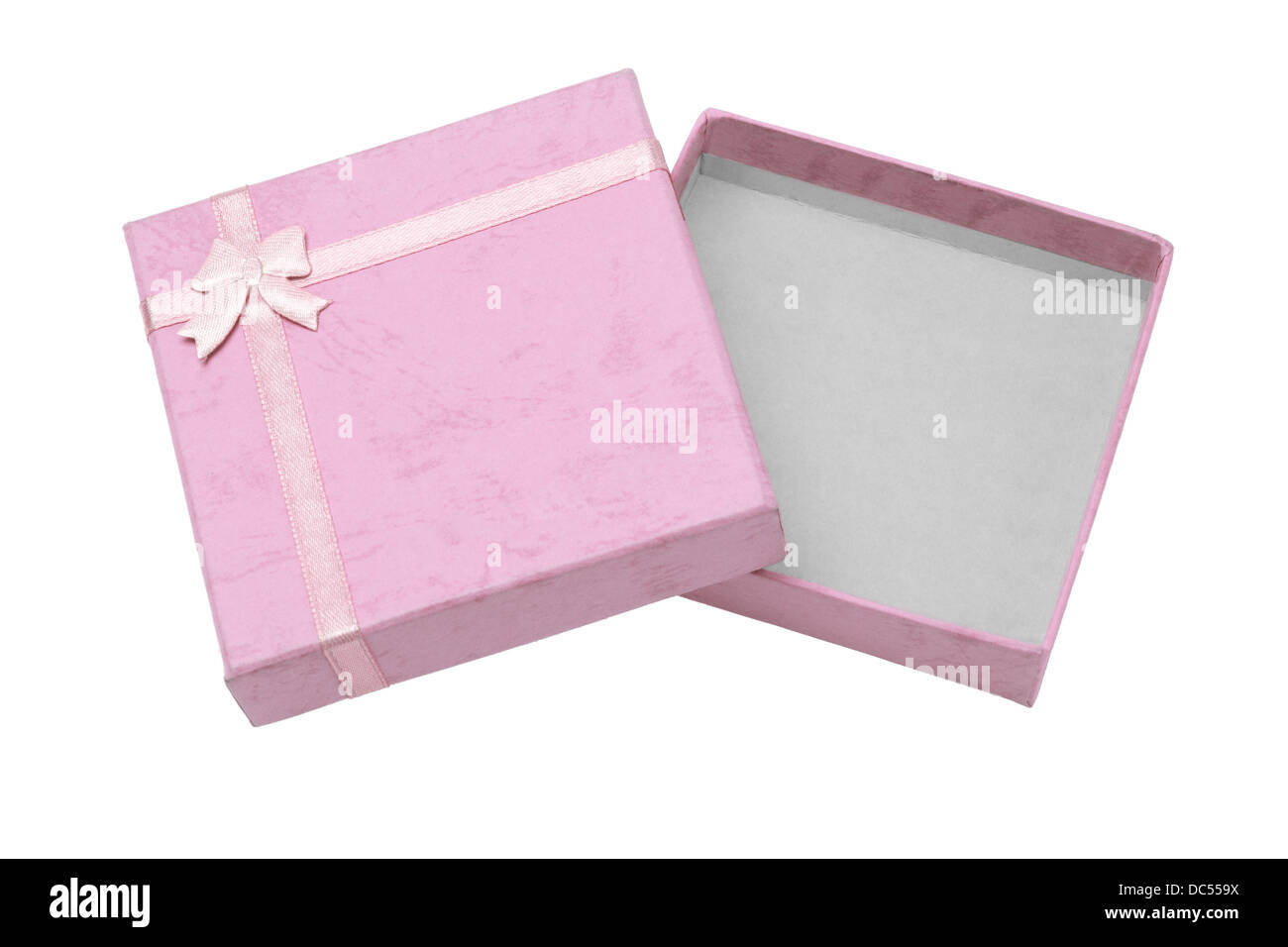 Open Empty Gift Box On White Background Stock Photo - Alamy