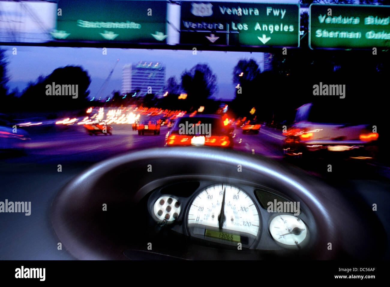 Los angeles freeway signs hi-res stock photography and images - Alamy