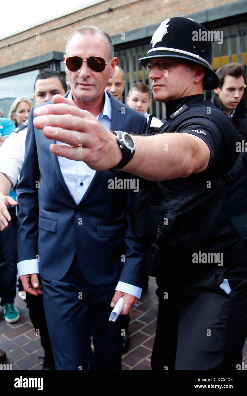 Former England star Paul Gascoigne at Stevenage Magistrates Court in ...