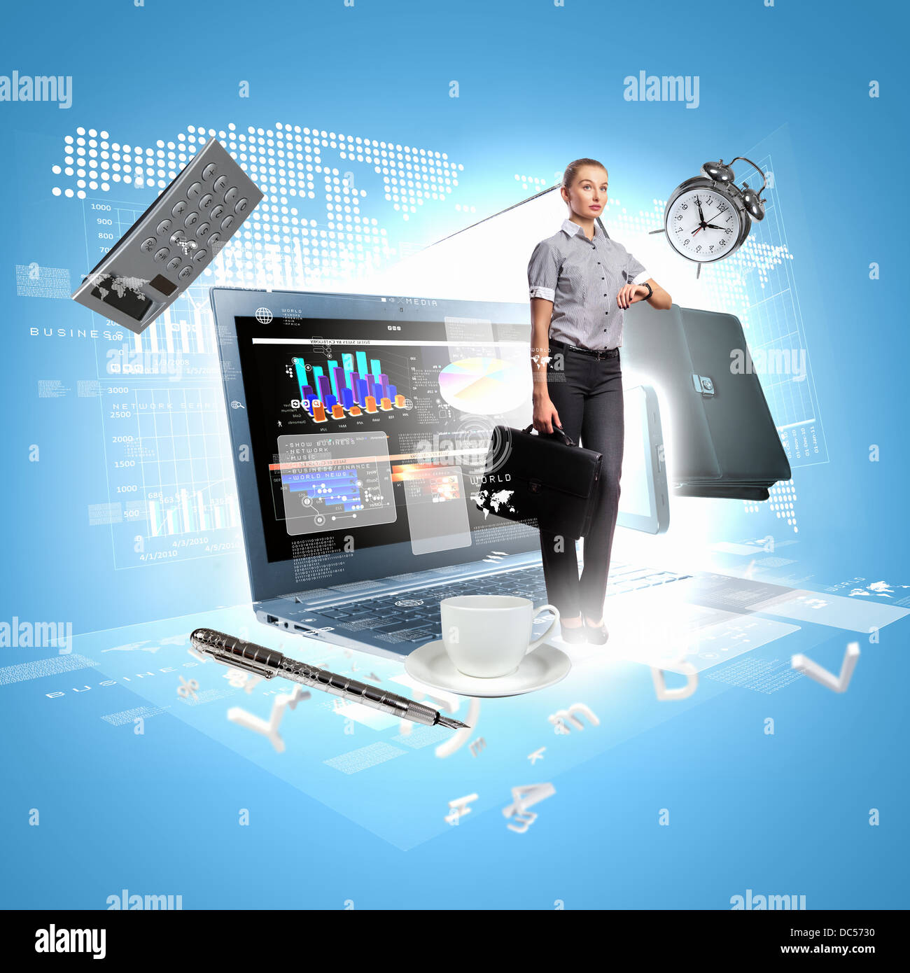 Modern technology illustration Stock Photo - Alamy