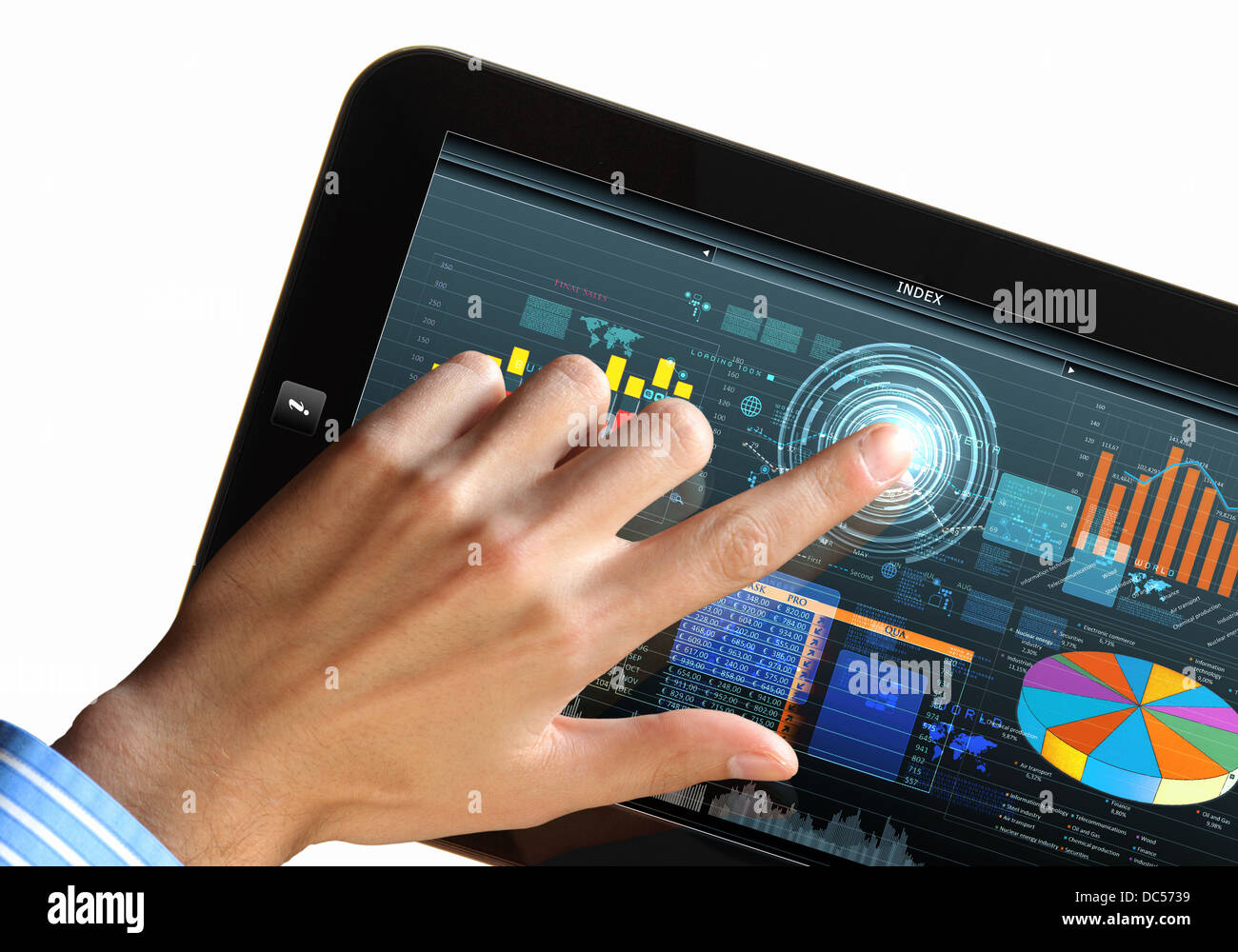 Modern computer technology in business Stock Photo - Alamy