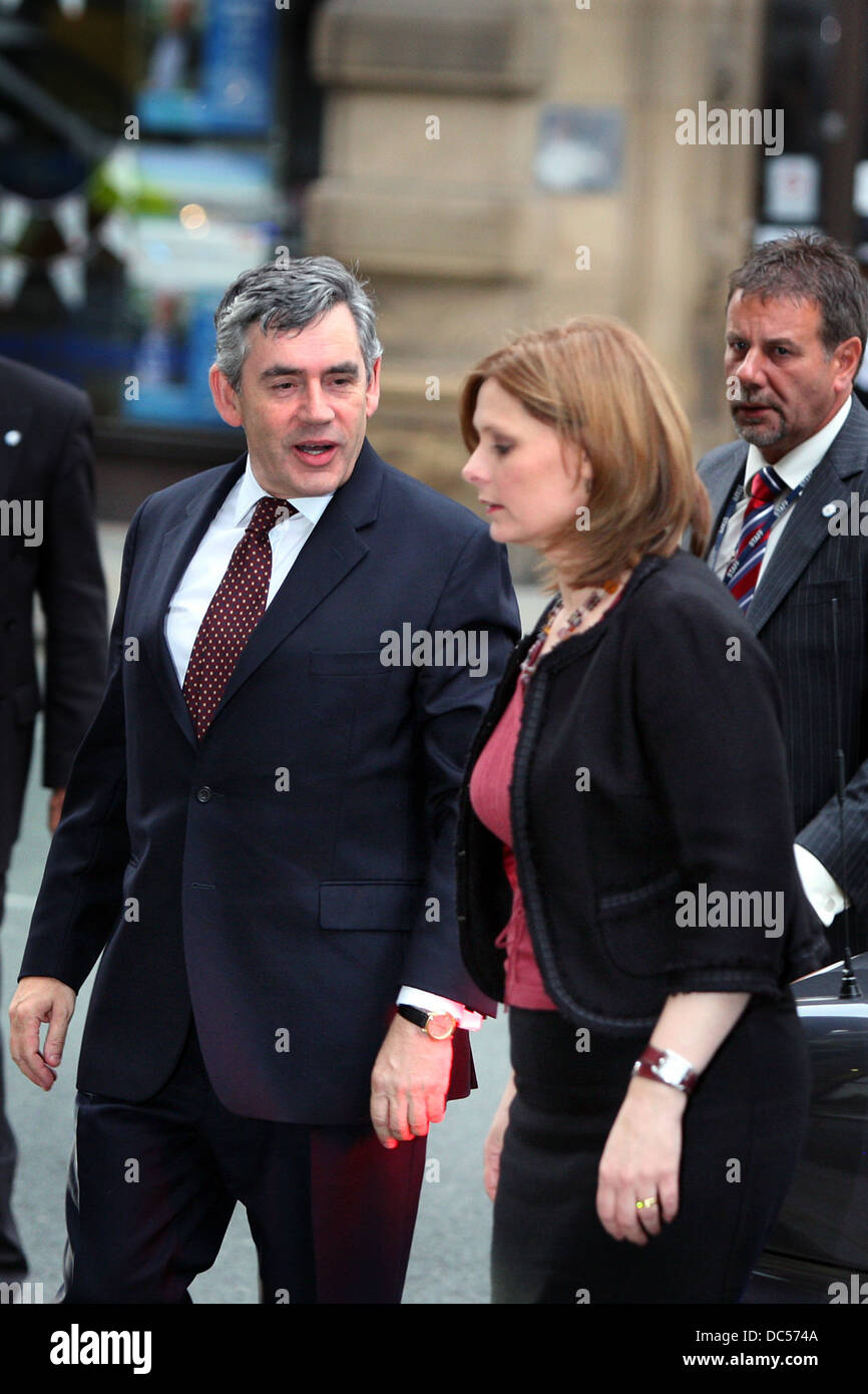 Labour Party Conference Manchester 2008. Gordon and Sarah Brown arrive ...