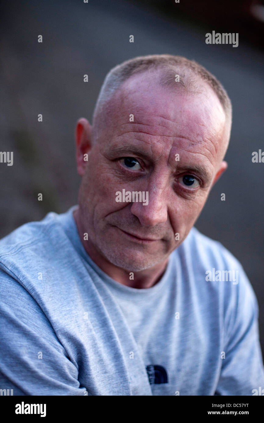 Former gangster Paul Massey pictured in Salford after he announced he ...