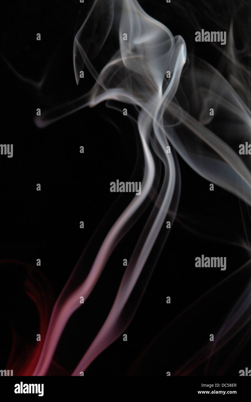 Smoke photography using gels and flash Stock Photo - Alamy