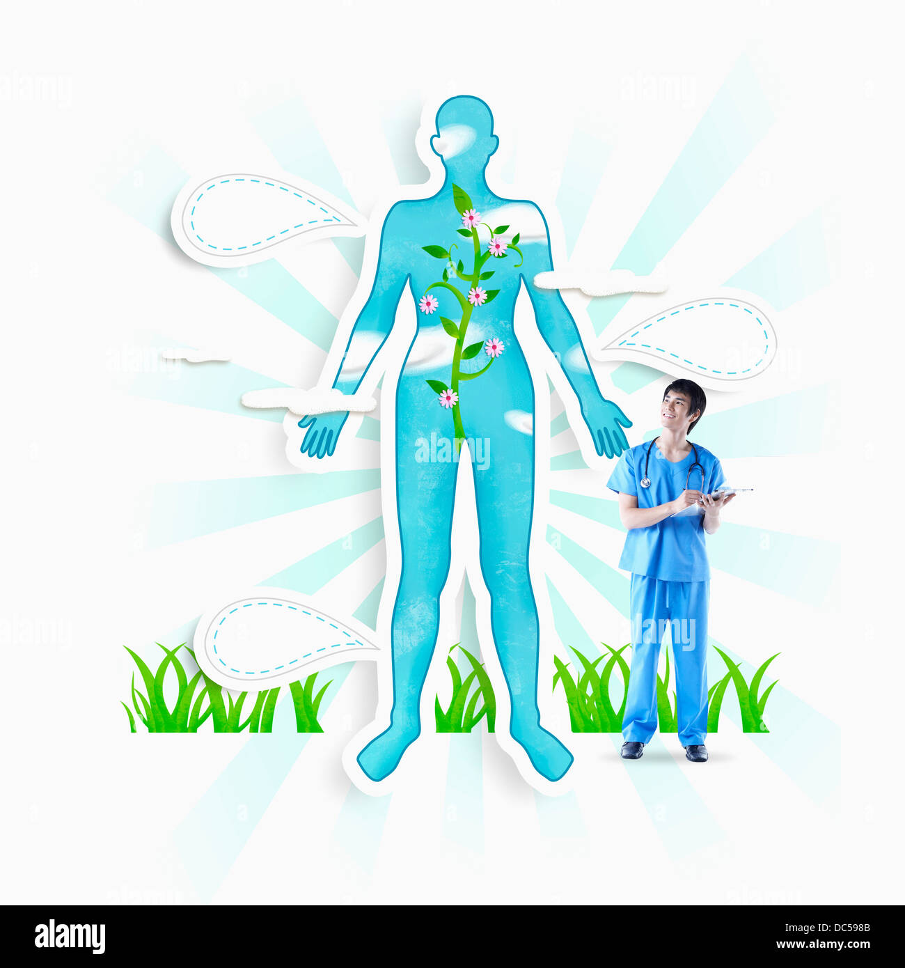 Human body diagram hi-res stock photography and images - Alamy
