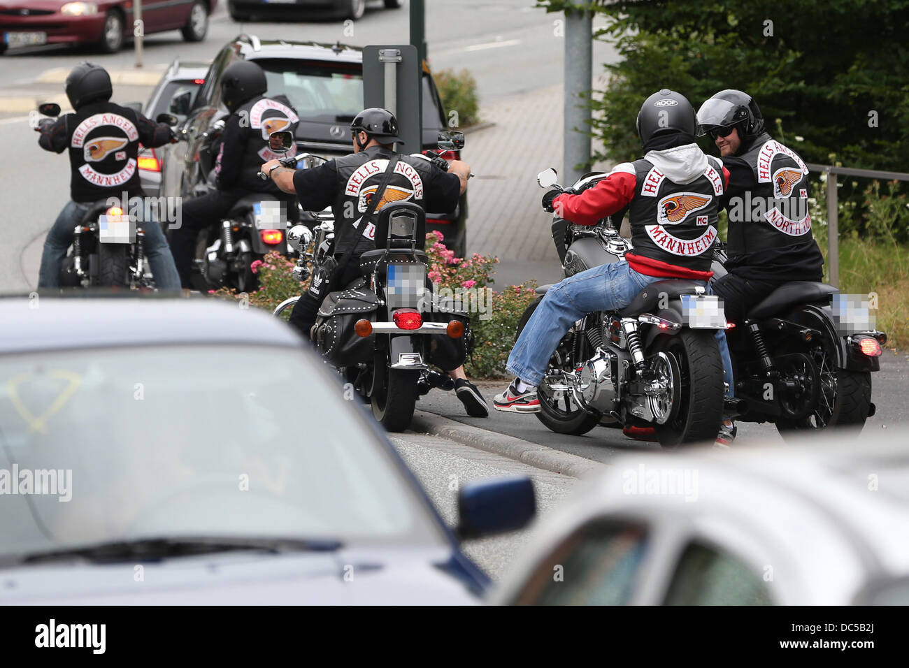 Members motorcycle club hells angels hi-res stock photography and ...