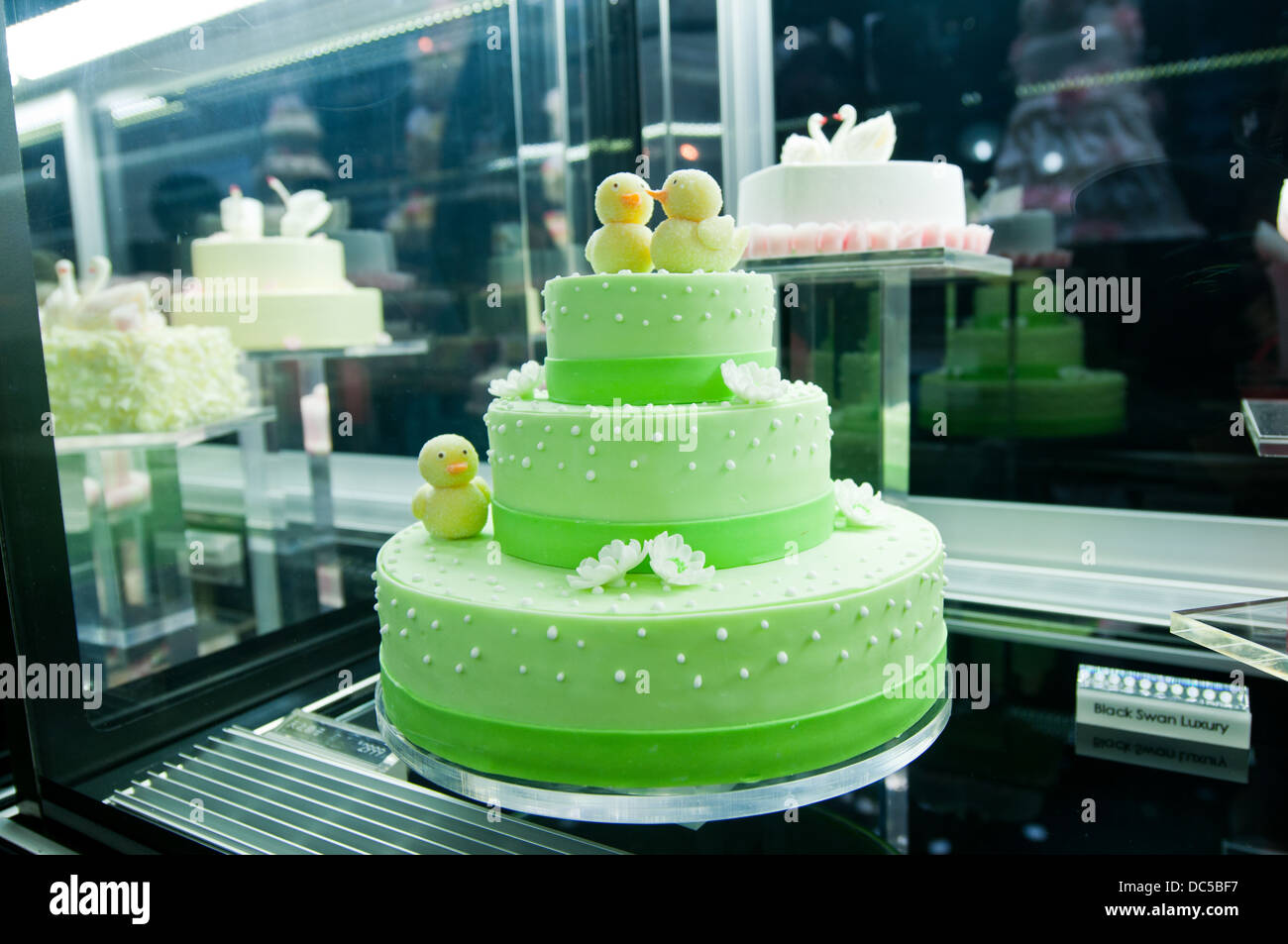 Easter cake in Black Swan Luxury Cake shop in Beijing, China Stock ...