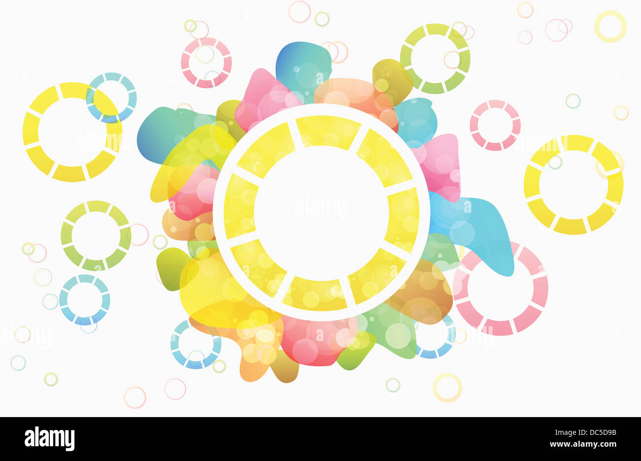 illustration design featuring colourful circles Stock Photo - Alamy