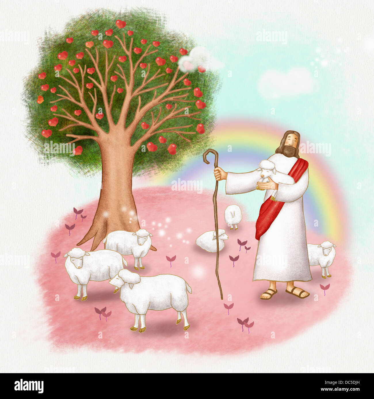 Christ as apple tree hi-res stock photography and images - Alamy