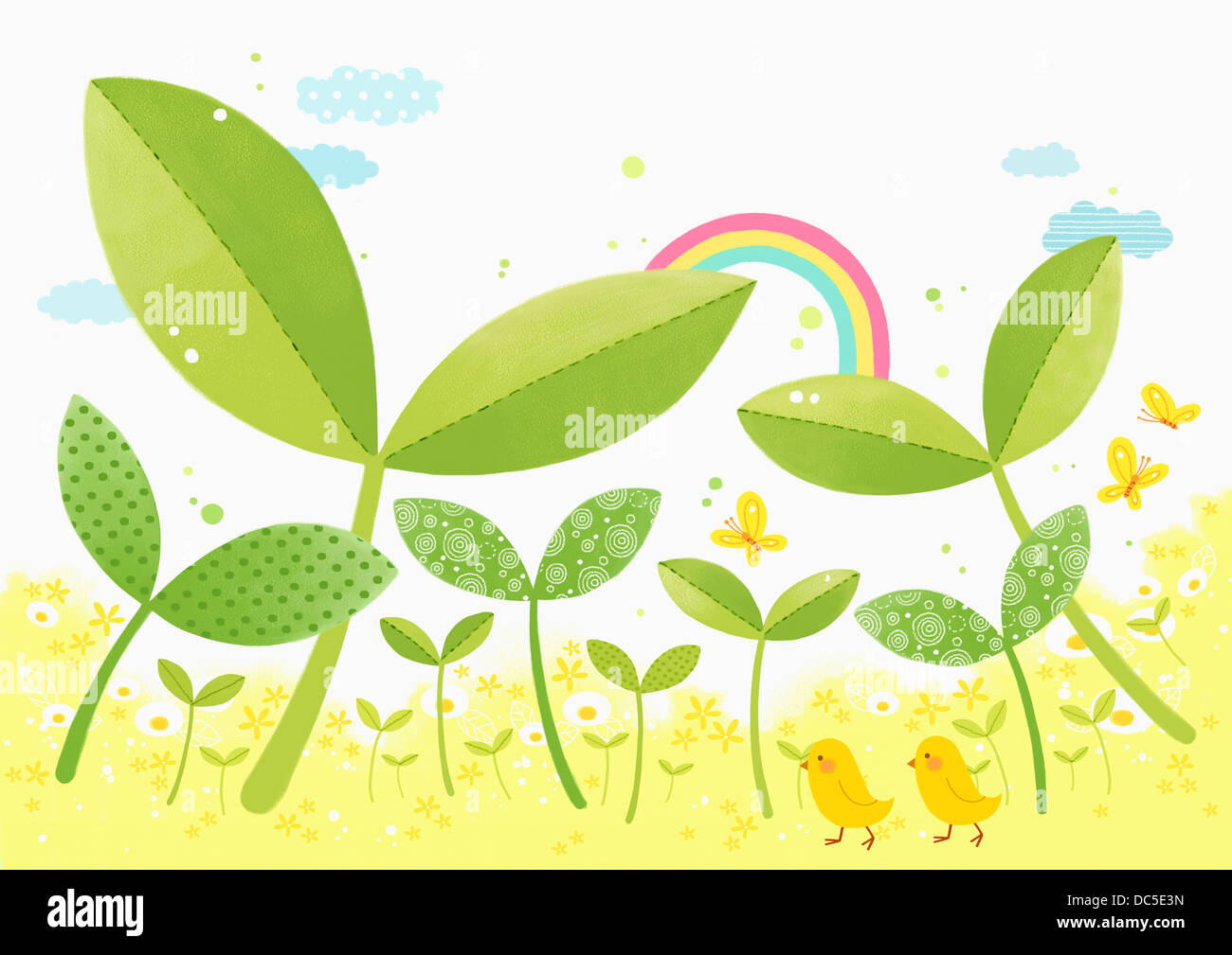 illustration of sprouts Stock Photo - Alamy
