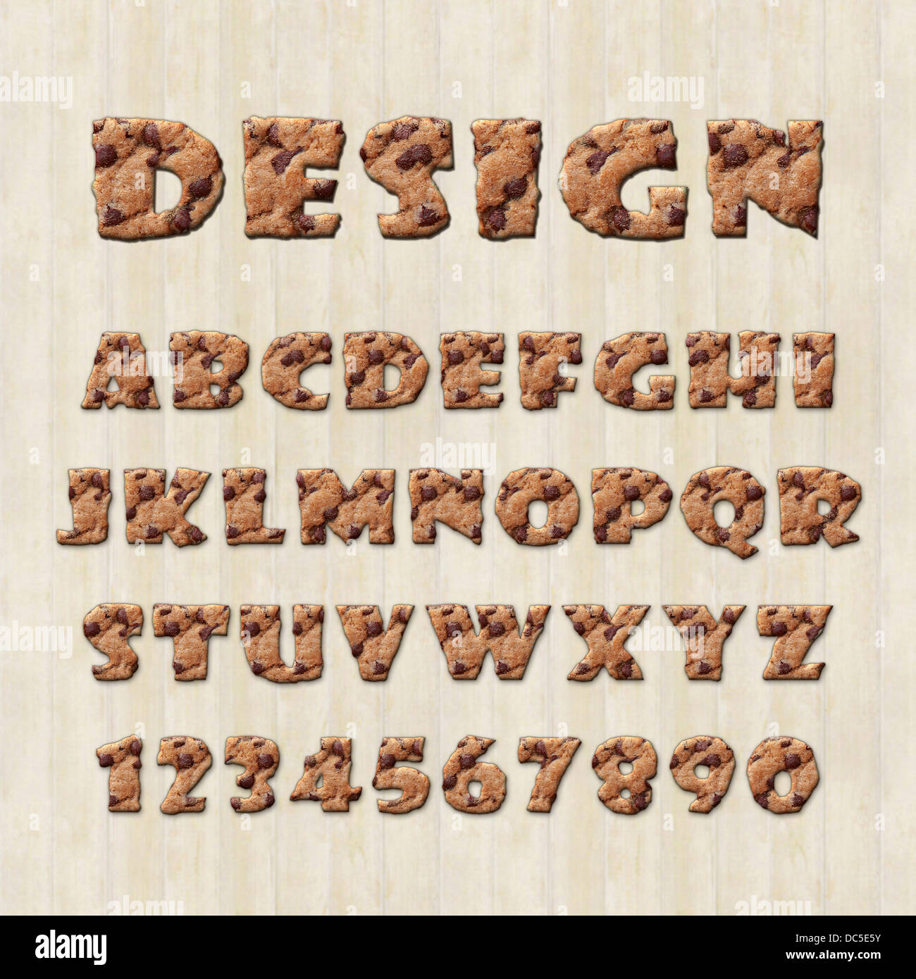 illustration of alphabet design fonts Stock Photo - Alamy