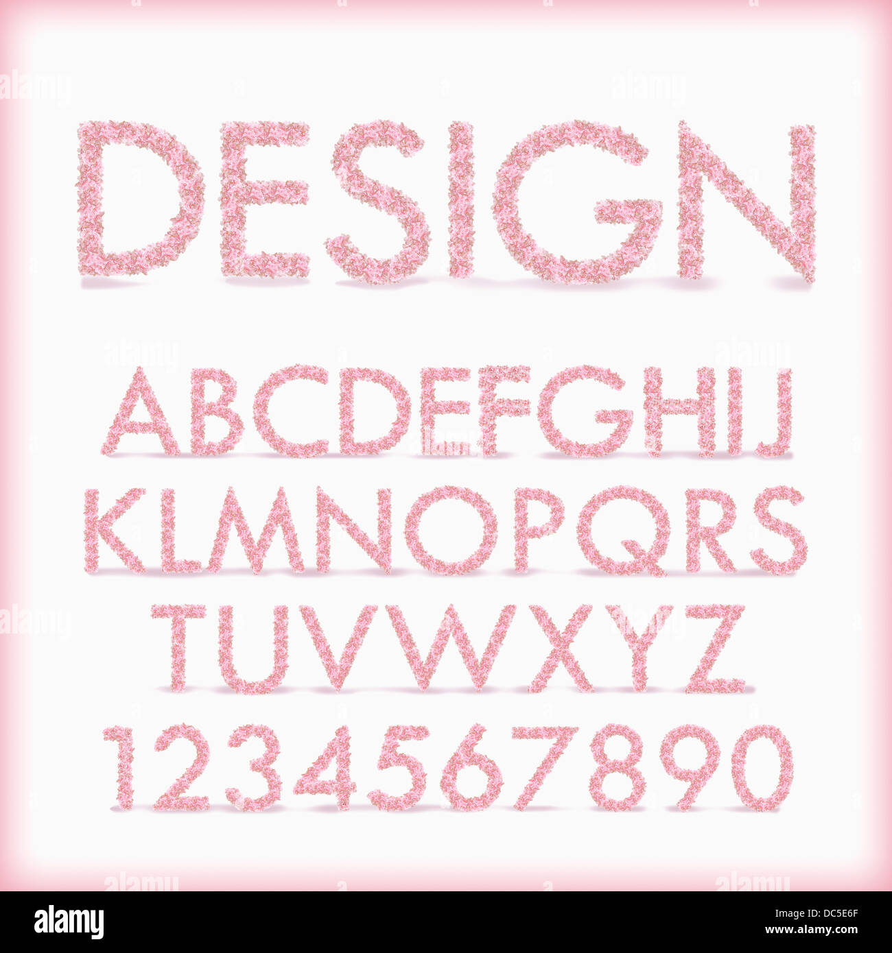 illustration of alphabet design fonts Stock Photo - Alamy