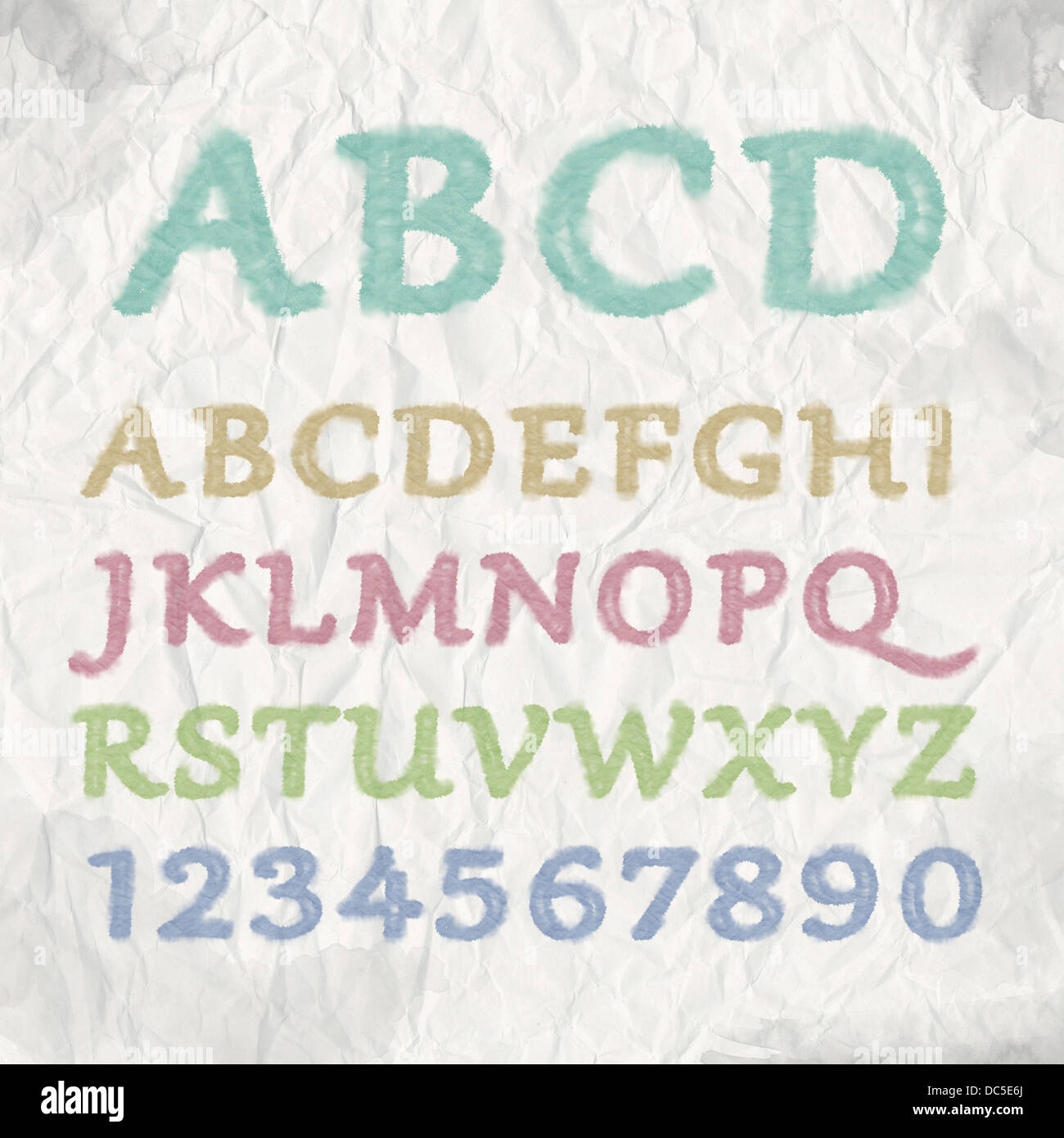 illustration of alphabet design fonts Stock Photo - Alamy