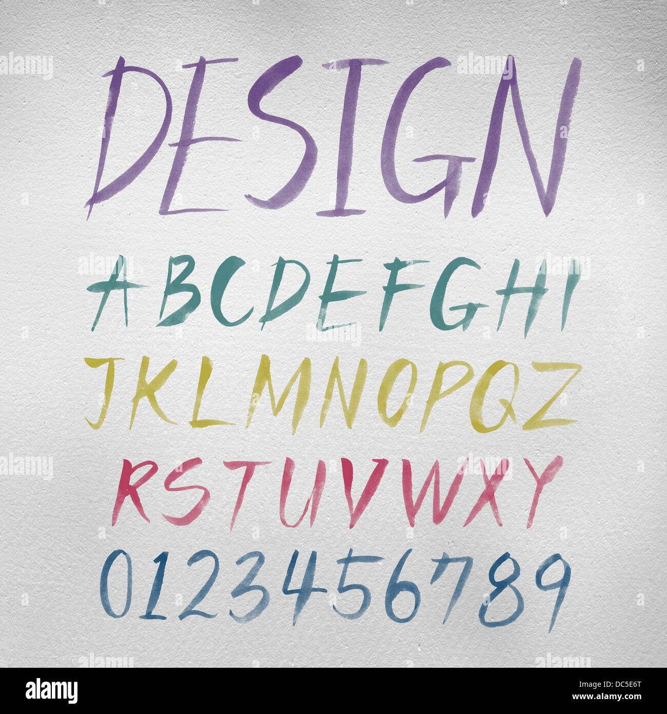 illustration of alphabet design fonts Stock Photo - Alamy