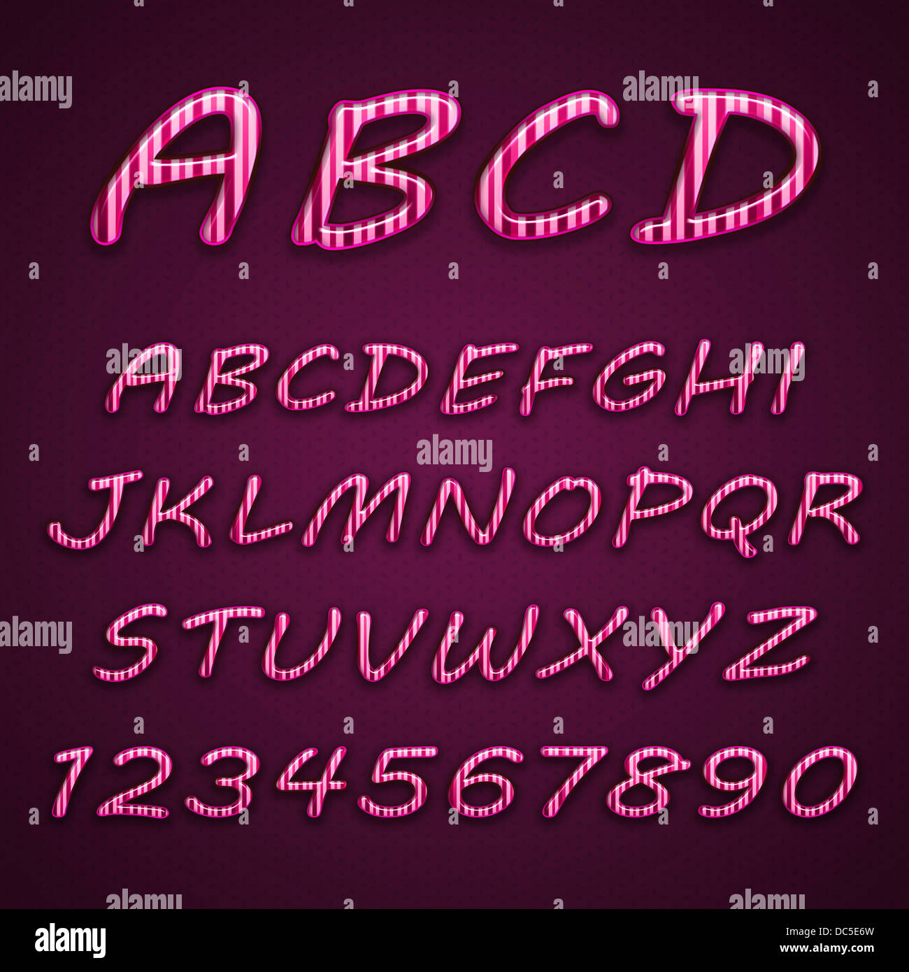illustration of alphabet design fonts Stock Photo - Alamy