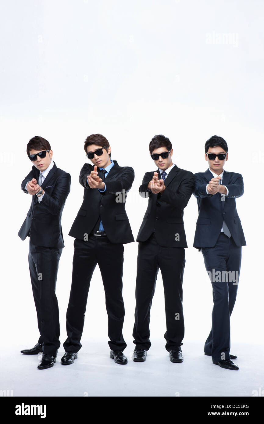 Four guns in a row hi-res stock photography and images - Alamy