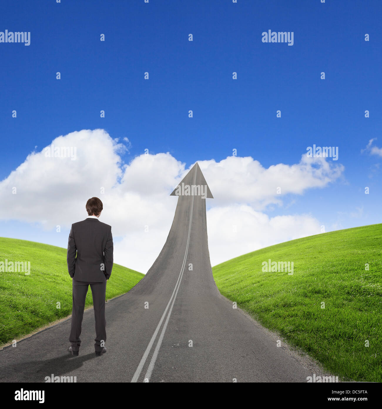 Concept of the road to success Stock Photo - Alamy