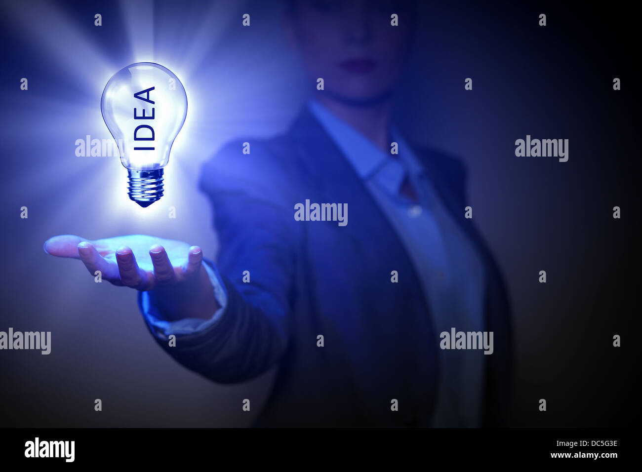 hand and lamp Stock Photo - Alamy