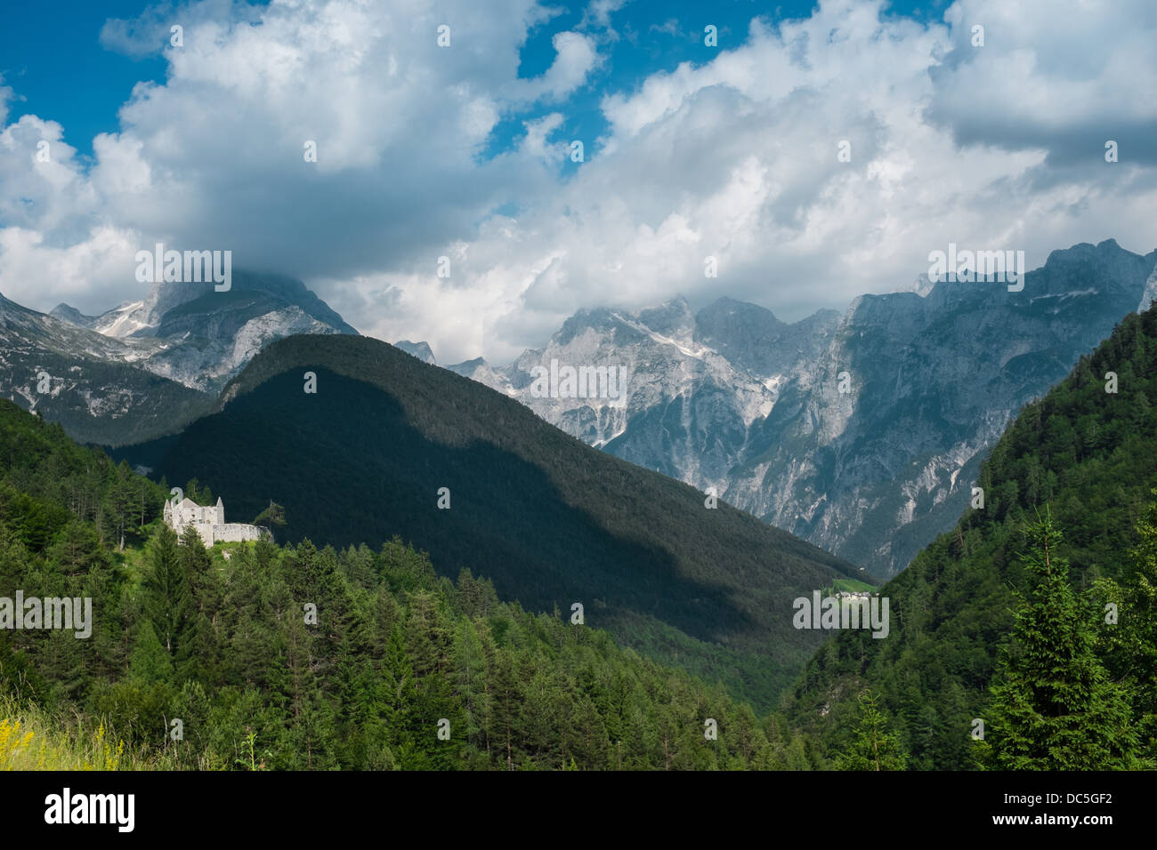 Triglav in clouds, Slovenia Stock Photo - Alamy