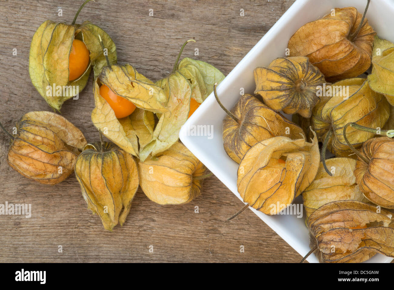 Fresh physalis berries on rustic hi-res stock photography and images ...