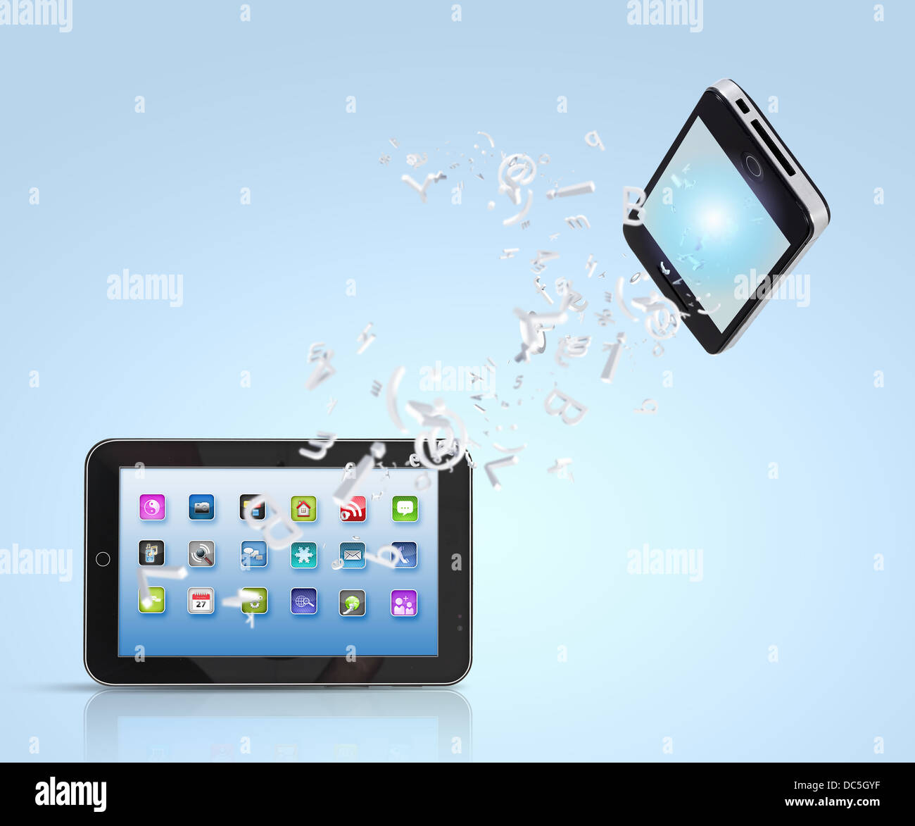 Modern communication technology Stock Photo - Alamy