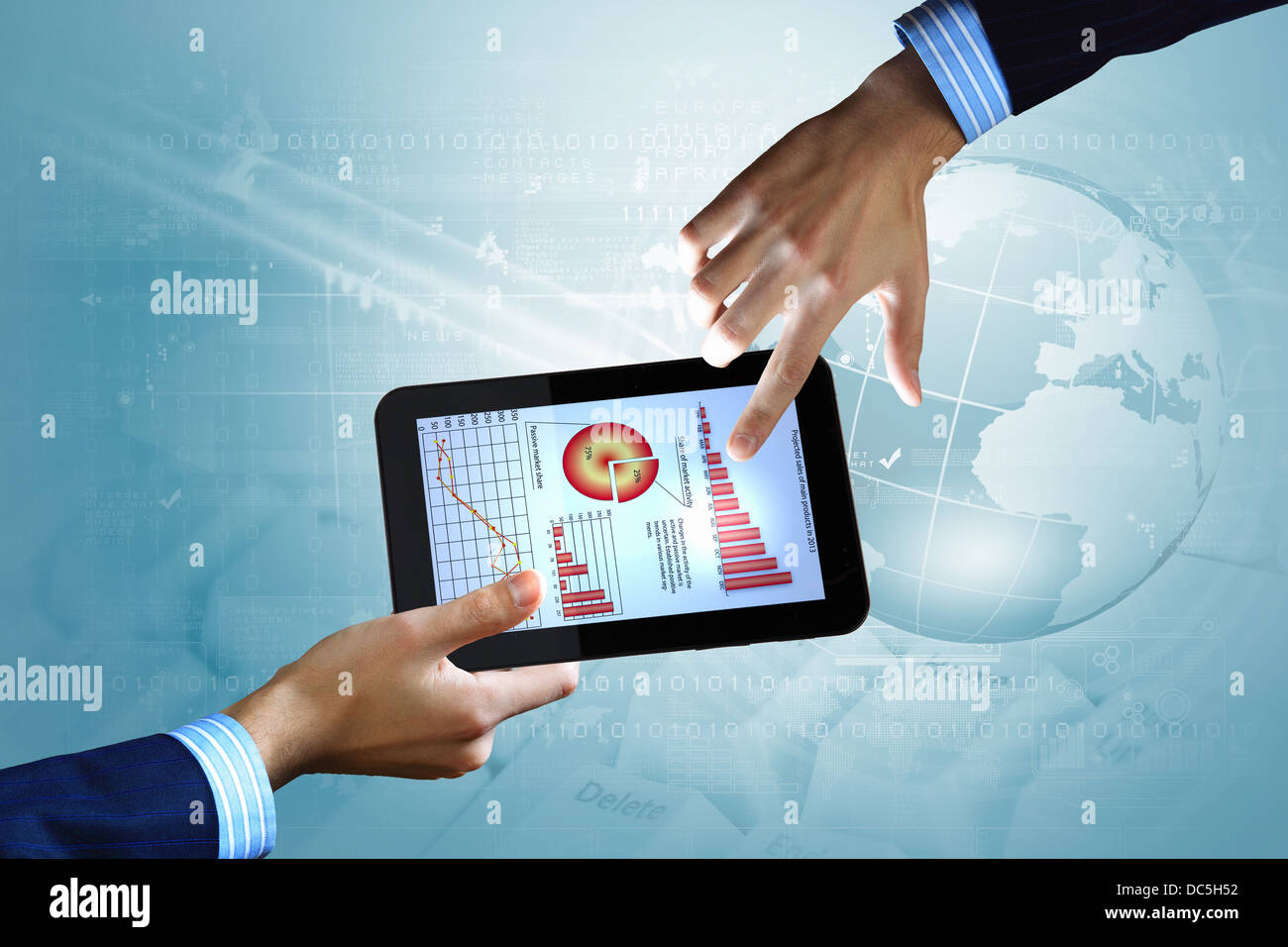 Modern computer technology in business Stock Photo - Alamy