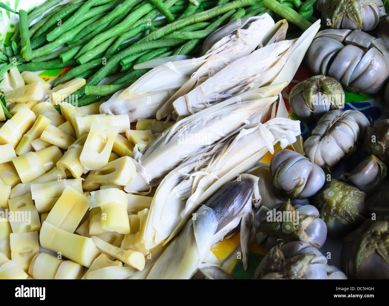 boiled vegetables in the dish Stock Photo - Alamy