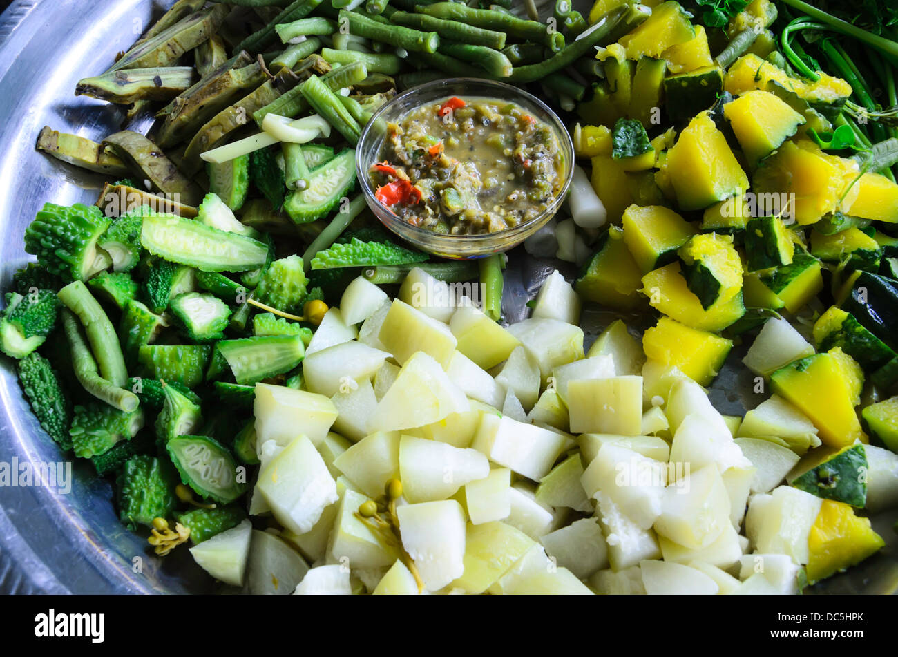 Boiled vegetables in the dish Stock Photo - Alamy