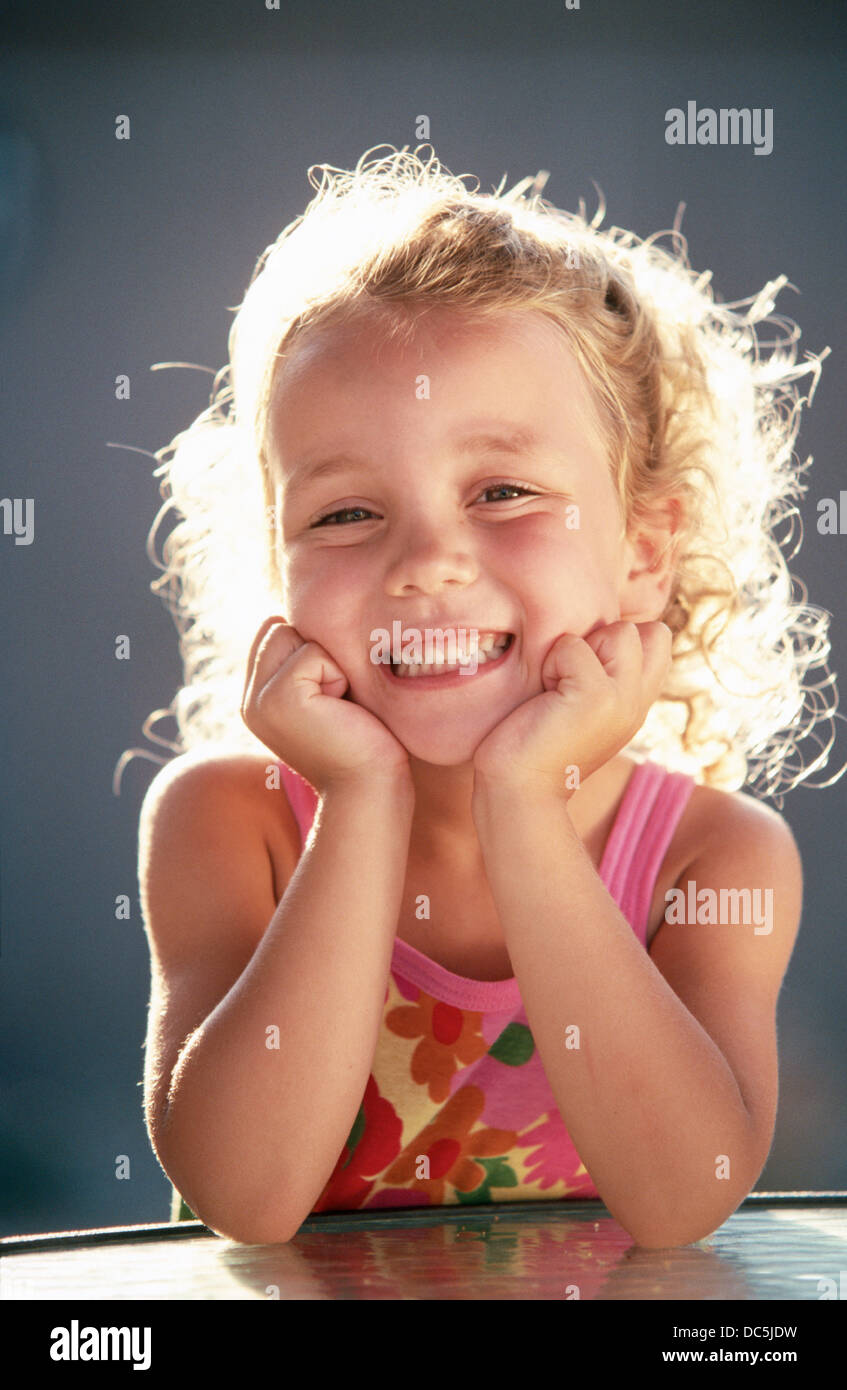 Happy little girl Stock Photo - Alamy Happy little girl Stock Photo - Alamy
