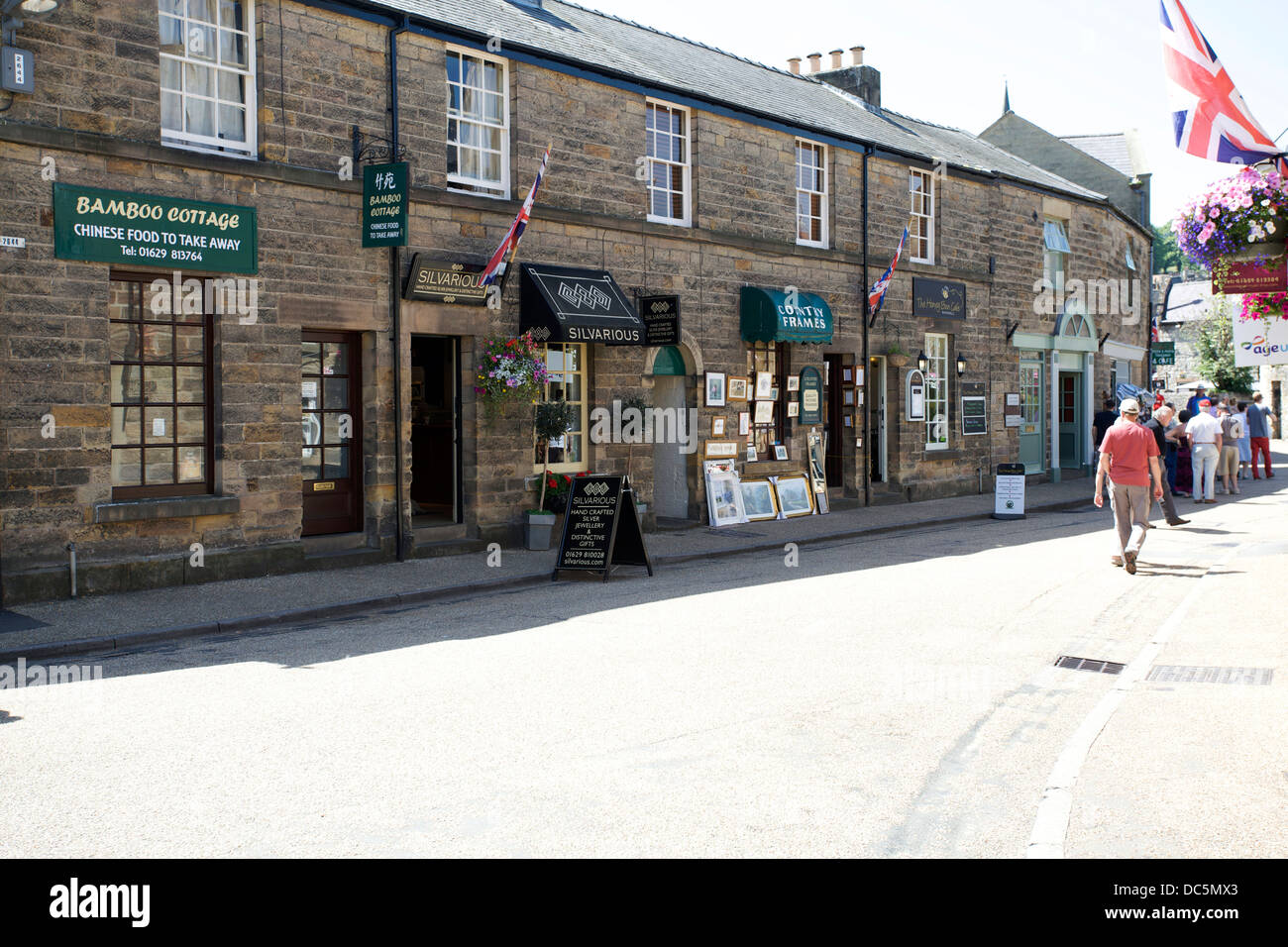 Bakewell Village Market Town Peak District Derbyshire UK Stock Photo ...