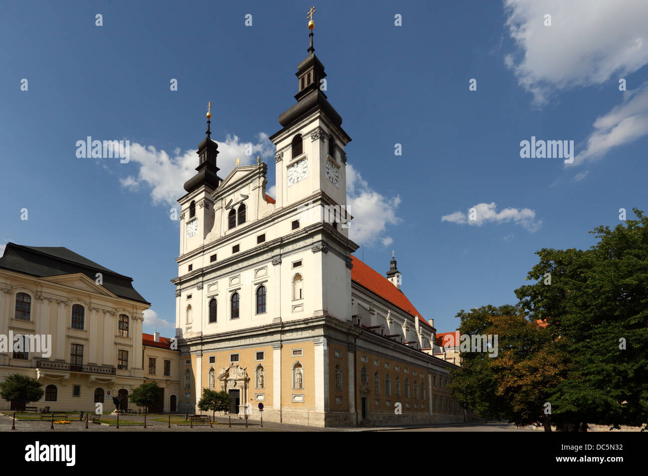 The cathedral of St. John the Baptist from the early baroque period ...
