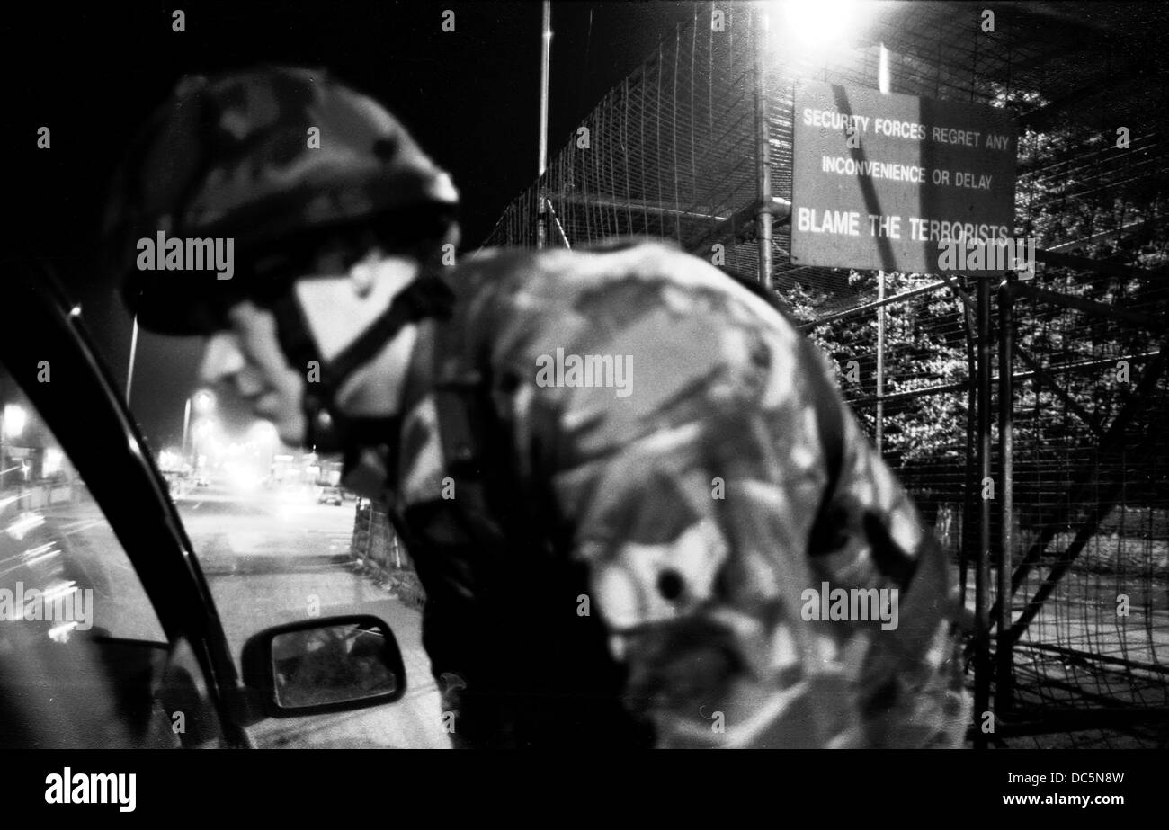 Car checkpoint Black and White Stock Photos & Images - Alamy