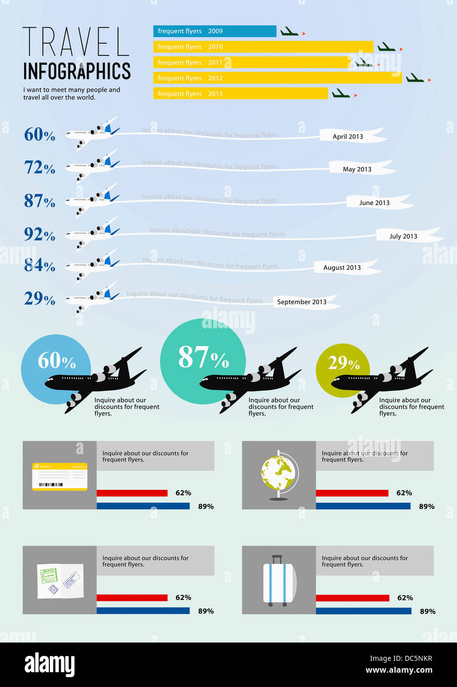 illustration of travel info graphics Stock Photo - Alamy