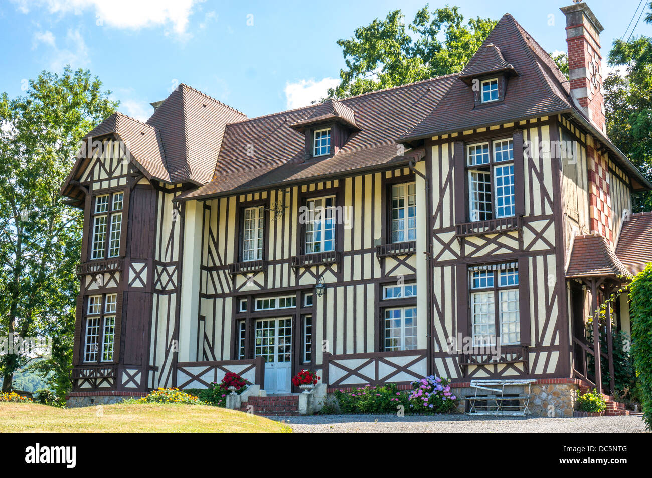 A large colombarge house in Clécy (in the Calvados department of ...