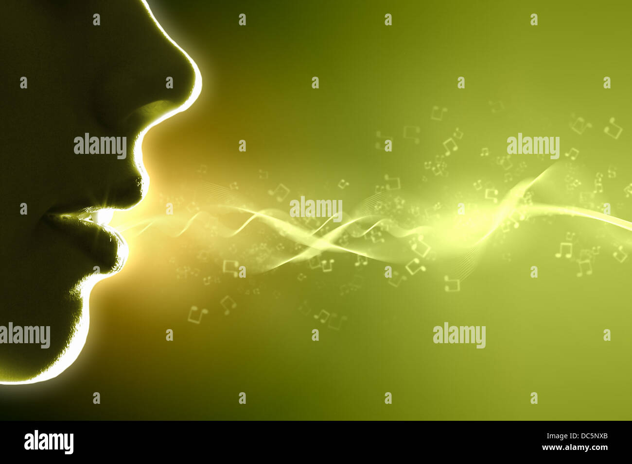 Sound wave illustration Stock Photo - Alamy