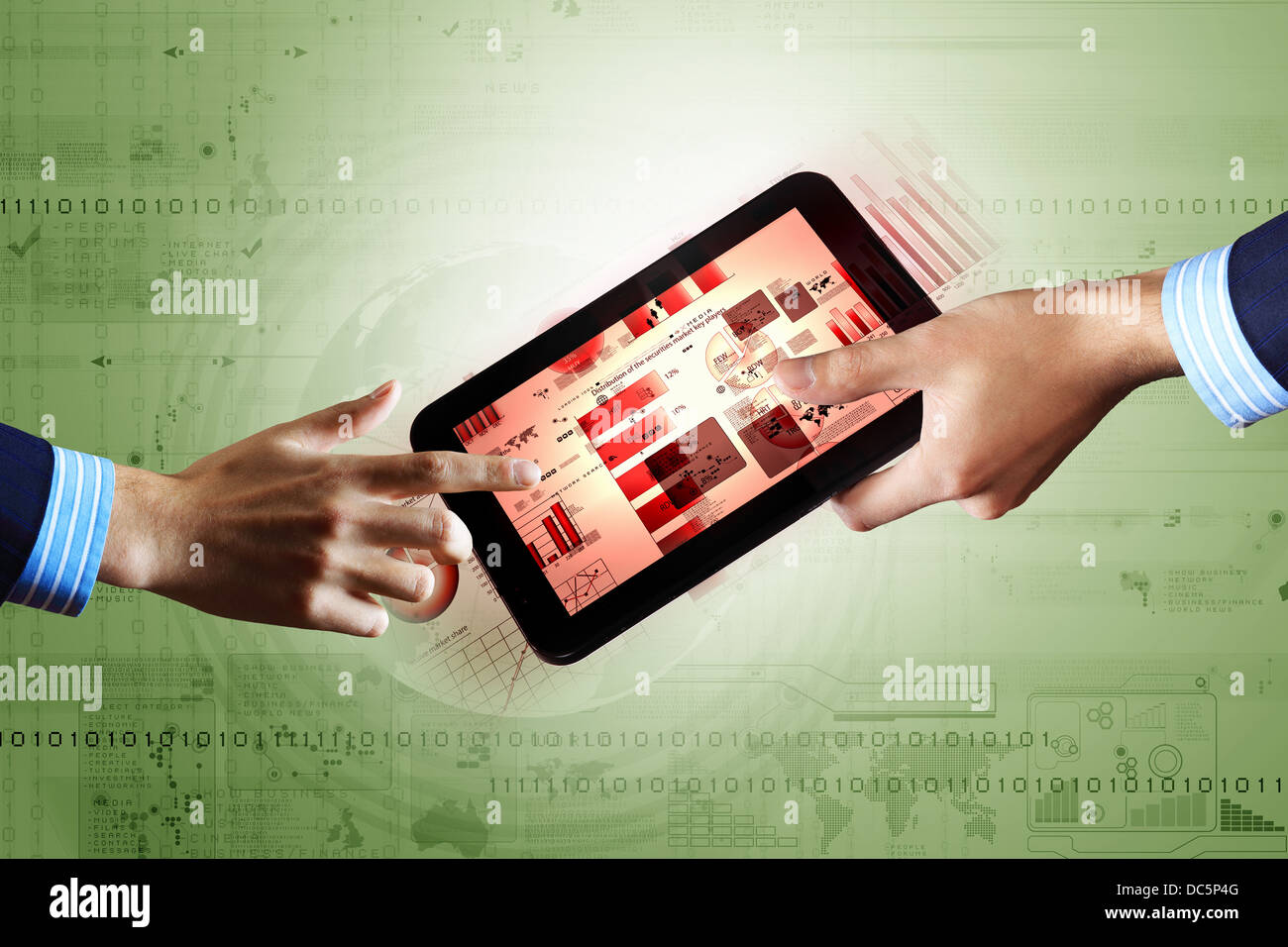 Modern computer technology in business Stock Photo - Alamy