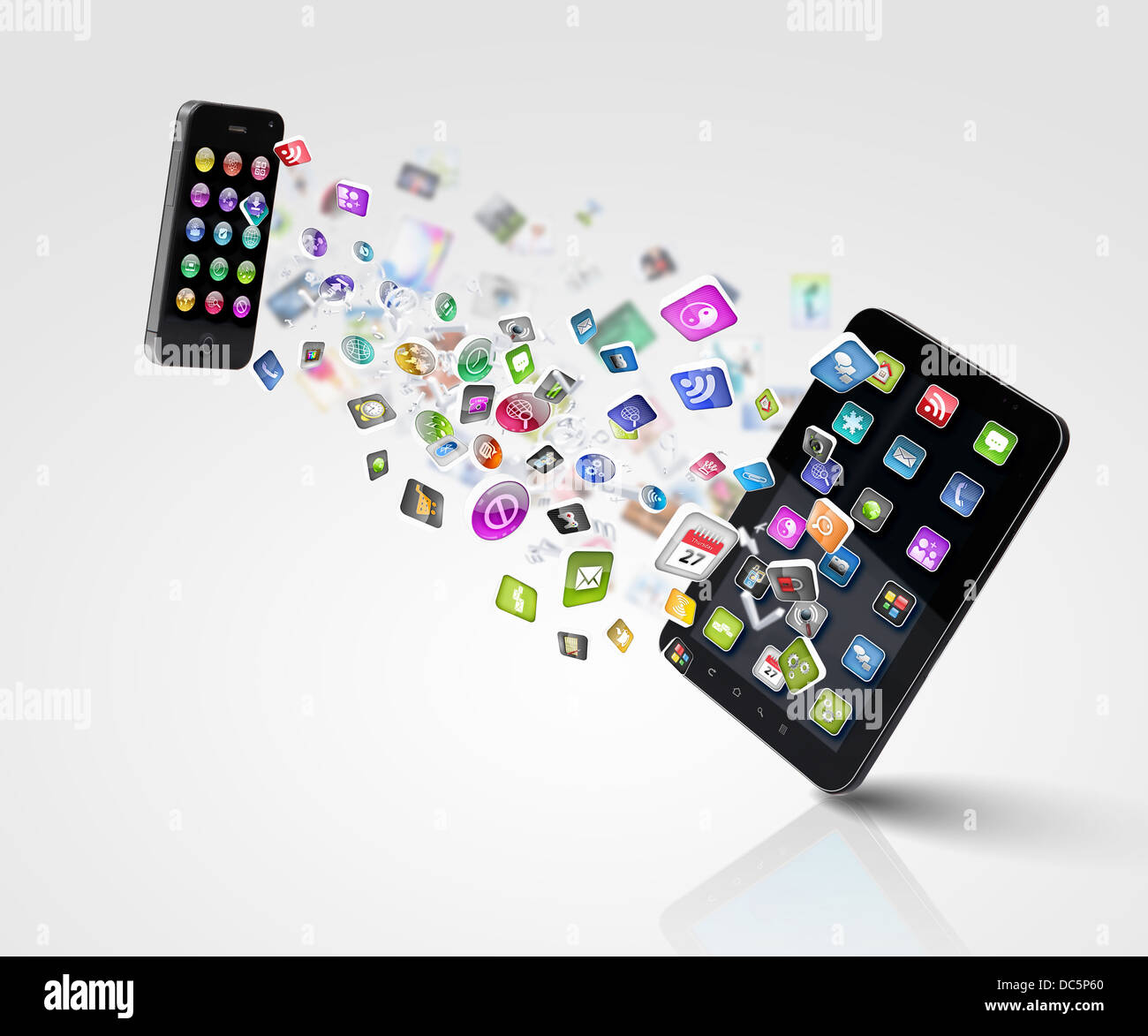 Modern communication technology Stock Photo - Alamy