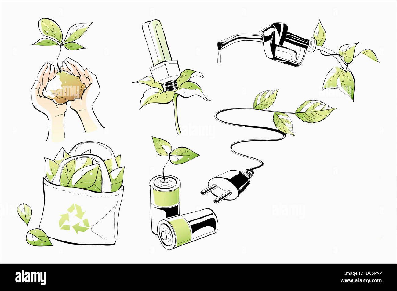 illustration drawing relate to nature Stock Photo - Alamy