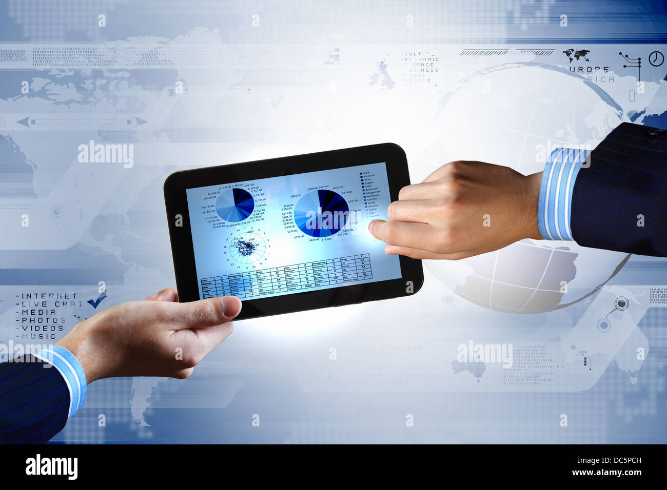 Modern computer technology in business Stock Photo - Alamy