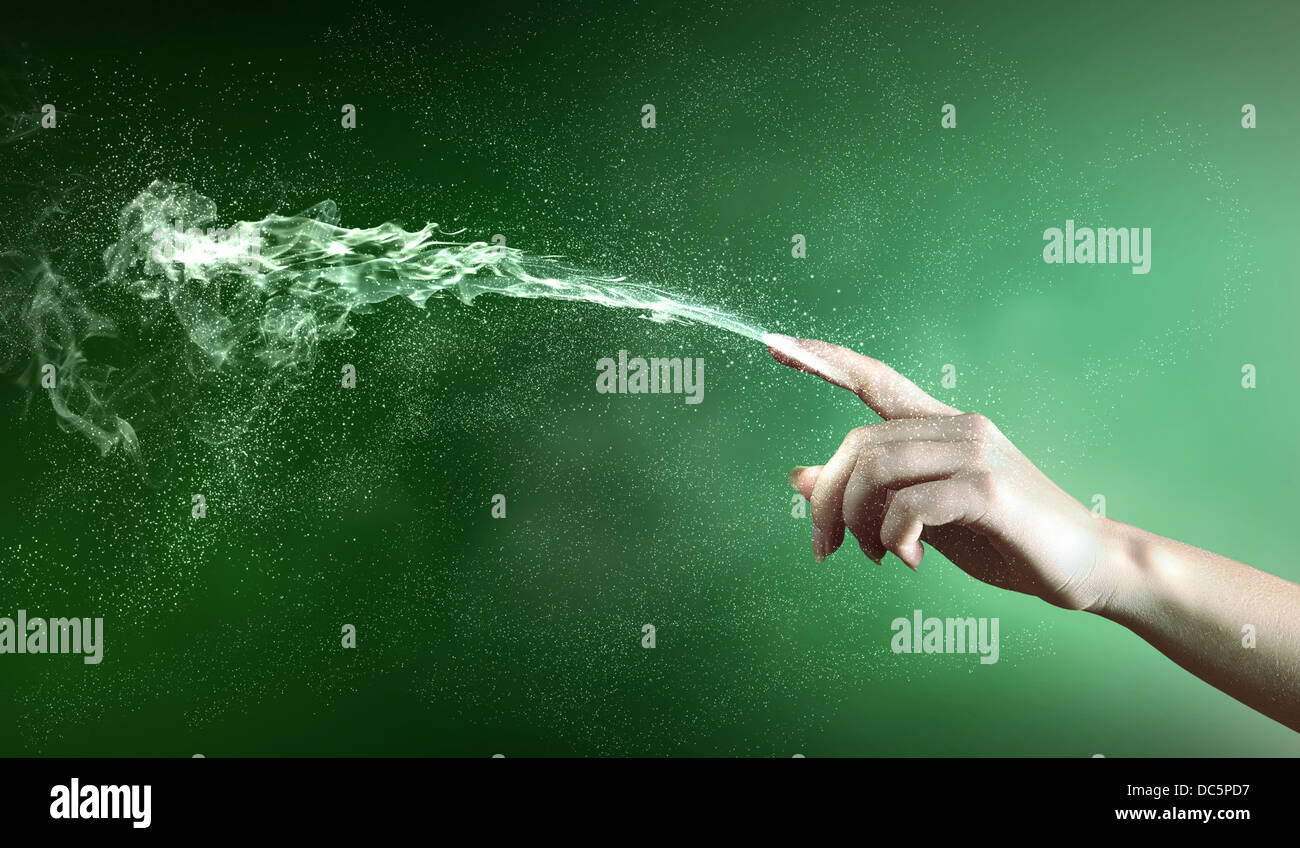magical hands conceptual image Stock Photo - Alamy