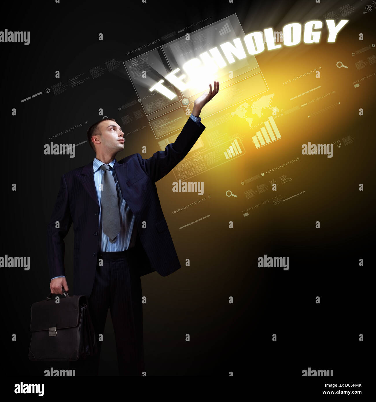Modern technology in business Stock Photo - Alamy