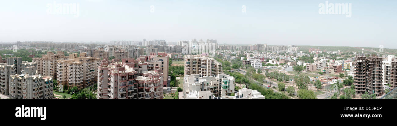 Panoramic skyline of Gurgaon, Haryana, India Sector 54 55 Stock Photo ...
