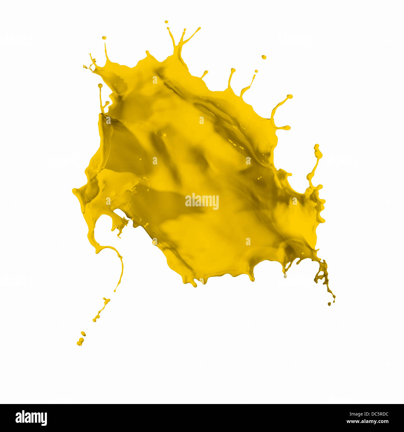 Splashing yellow colour Cut Out Stock Images & Pictures - Alamy