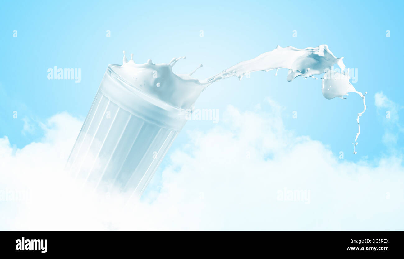 Fresh milk in the glass Stock Photo - Alamy