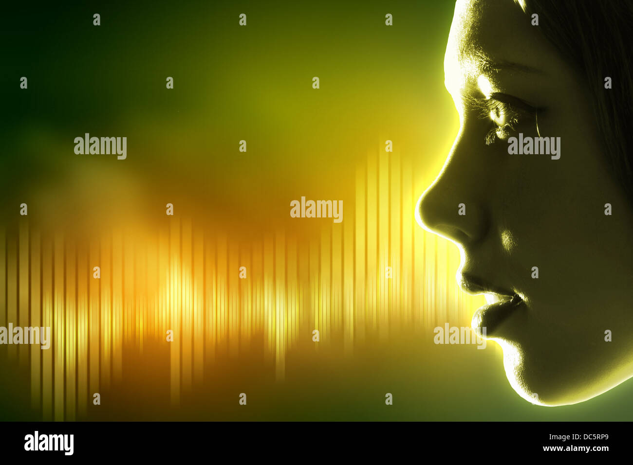 Sound wave illustration Stock Photo - Alamy