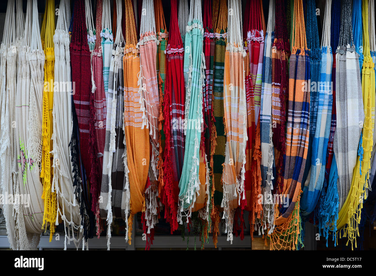 Colorful Textiles in Argentina Stock Photo - Alamy