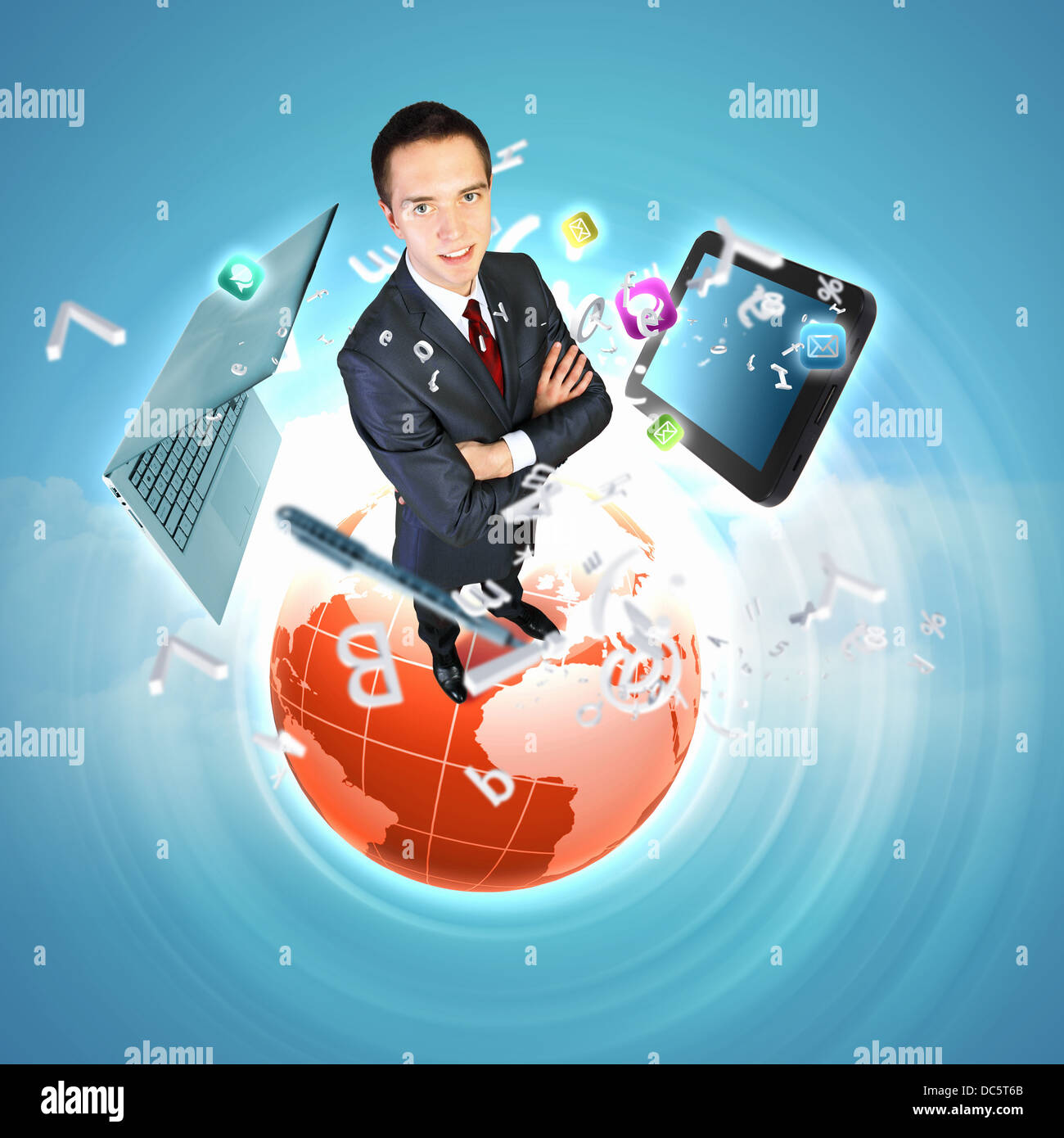 Modern technology illustration Stock Photo - Alamy
