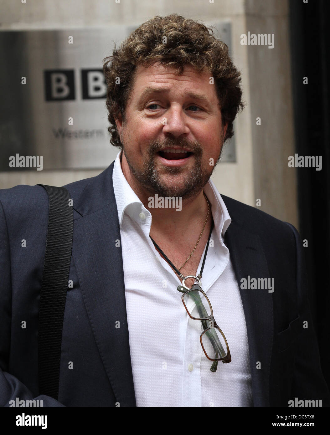 London, UK, 9th August 2013. Michael Ball seen leaving BBC radio two ...